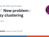 New Problem Fuzzy Clustering Issue 447 Open Deep Ml Dml