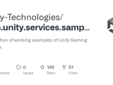 Github Unity Technologies Com Unity Services Samples A Collection Of
