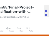 Github Tramn88 Final Project Classification With Python Final