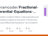 Github Khurramcoder Fractional Differential Equations Python This
