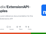 Github Mendix Extensionapi Samples Samples And Reference