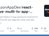 Github Amazonappdev React Native Multi Tv App Sample рџ єрџљђ React Native