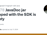 Javadoc Jar Shipped With The Sdk Is Empty Issue 2078