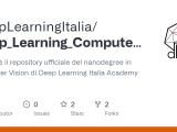 Github Deeplearningitalia Deep Learning Computer Vision Questo è Il