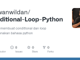 Github Ridwanwildan Conditional Loop Python Latihan Membuat