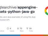 Github Googlearchive Appengine Sockets Python Java Go Python Go