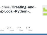 Github Chu Chuu Creating And Using Local Python Packages