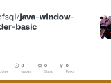 Github Winofsql Java Window Builder Basic