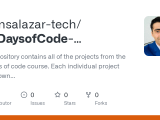 Github Briansalazar Tech 100daysofcode Courseprojects This