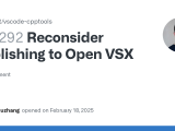 Reconsider Publishing To Open Vsx Issue 13292 Microsoft Vscode