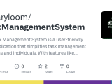 Github Binaryloom Taskmanagementsystem The Task Management System Is