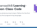 Github Reduansadik8 Learning Python Class Code This Is My Whole