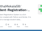 Github Sunithamekala58 Student Registration System Python To Sql