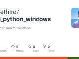 Github Alithethird Gtk3 Python Windows Gtk3 Python App For Windows