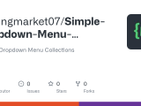 Github Codingmarket07 Simple Dropdown Menu Collections Simple