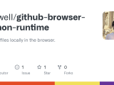 Github Cutwell Github Browser Python Runtime Run Py Files Locally