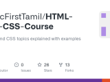 Github Logicfirsttamil Html And Css Course Html And Css Topics