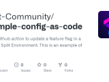 Github Split Community Example Config As Code Use A Github Action To