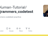 Github Ryokuman Tutorial Programmers Codetest Programmers Codetest