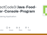 Github Projectcode3 Java Food Order Console Program Food Ordering