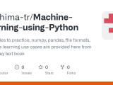 Github Prathima Tr Machine Learning Using Python Ipynb Files To