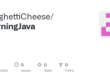 Github Spaghetticheese Learningjava