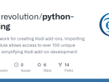 Github Totalrevolution Python Koding A Framework For Creating Kodi