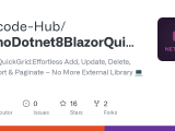 Github Netcode Hub Demodotnet8blazorquickgrid Net 8 Quickgrid