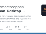 Github Codemeetscopper Python Desktop Application A Feature Rich