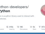 Github Gitpython Developers Gitpython Gitpython Is A Python Library