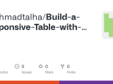Github Mrahmadtalha Build A Responsive Table With Filter