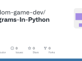 Github Random Game Dev Programs In Python