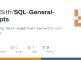 Github Sqlsith Sql General Scripts Useful Sql Server Scripts That I