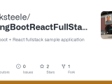 Github Marksteele Springbootreactfullstacksample Spring Boot React
