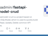 Github Amisadmin Fastapi Sqlmodel Crud Fastapi Sqlmodel Crud Is A