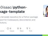 Github John0isaac Python Package Template A Github Template
