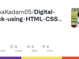 Github Nishakadam05 Digital Clock Using Html Css And Javascript