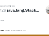 Java Lang Stackoverflowerror Null Issue 11426 Spring Projects