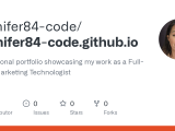 Jennifer84 Code Github Io Readme Md At Main Jennifer84 Code