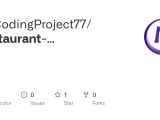 Github Mycodingproject77 Restaurant Management System Source Code