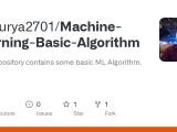 Github Shourya2701 Machine Learning Basic Algorithm This Depository