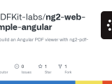 Github Pspdfkit Labs Ng2 Web Example Angular How To Build An Angular