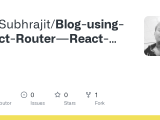 Github Iamsubhrajit Blog Using React Router React Router What Is