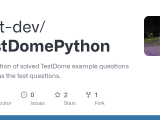 Github Joet Dev Testdomepython A Collection Of Solved Testdome
