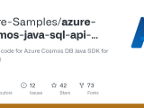 Github Azure Samples Azure Cosmos Java Sql Api Samples Sample Code