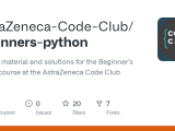 Github Astrazeneca Code Club Beginners Python Session Material And
