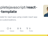 Github Completejavascript React App Template тнр A Template For React