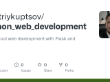 Github Dmitriykuptsov Python Web Development Book About Web