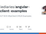 Github Techiediaries Angular Httpclient Examples Angular 6 7 8 9