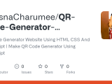 Github Ahasnacharumee Qr Code Generator Website Using Html Css And